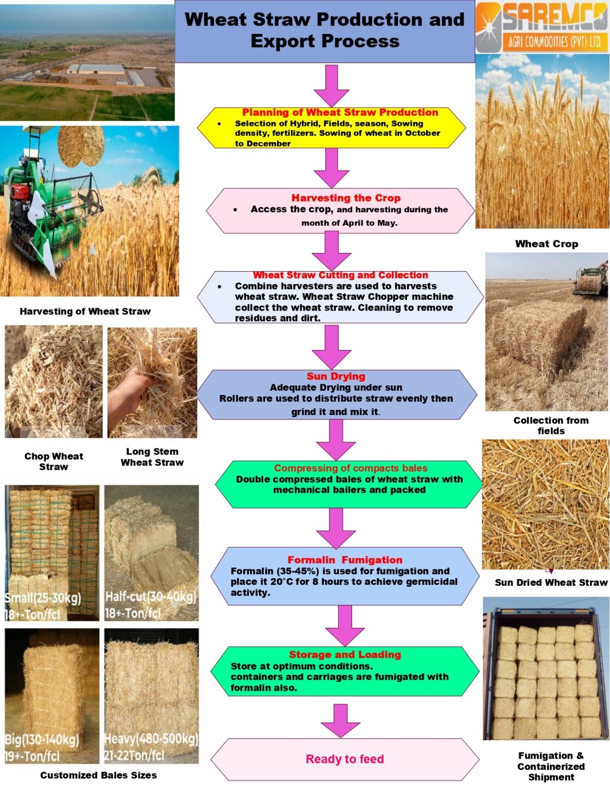 Wheat Straw | Wheat straw Exporters in Pakistan | Saremco